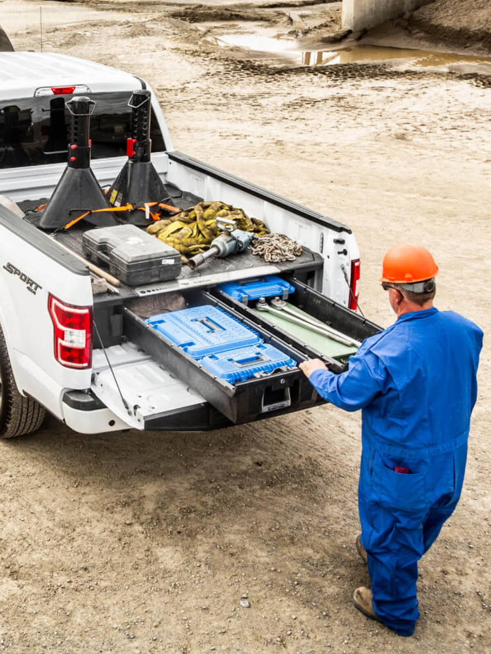 DECKED Commercial Vehicle Upfit Truck Bed Storage Organizer