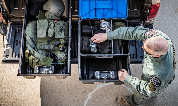 DECKED® Service Body Bed Tool Box and Bed Organizer | DECKED